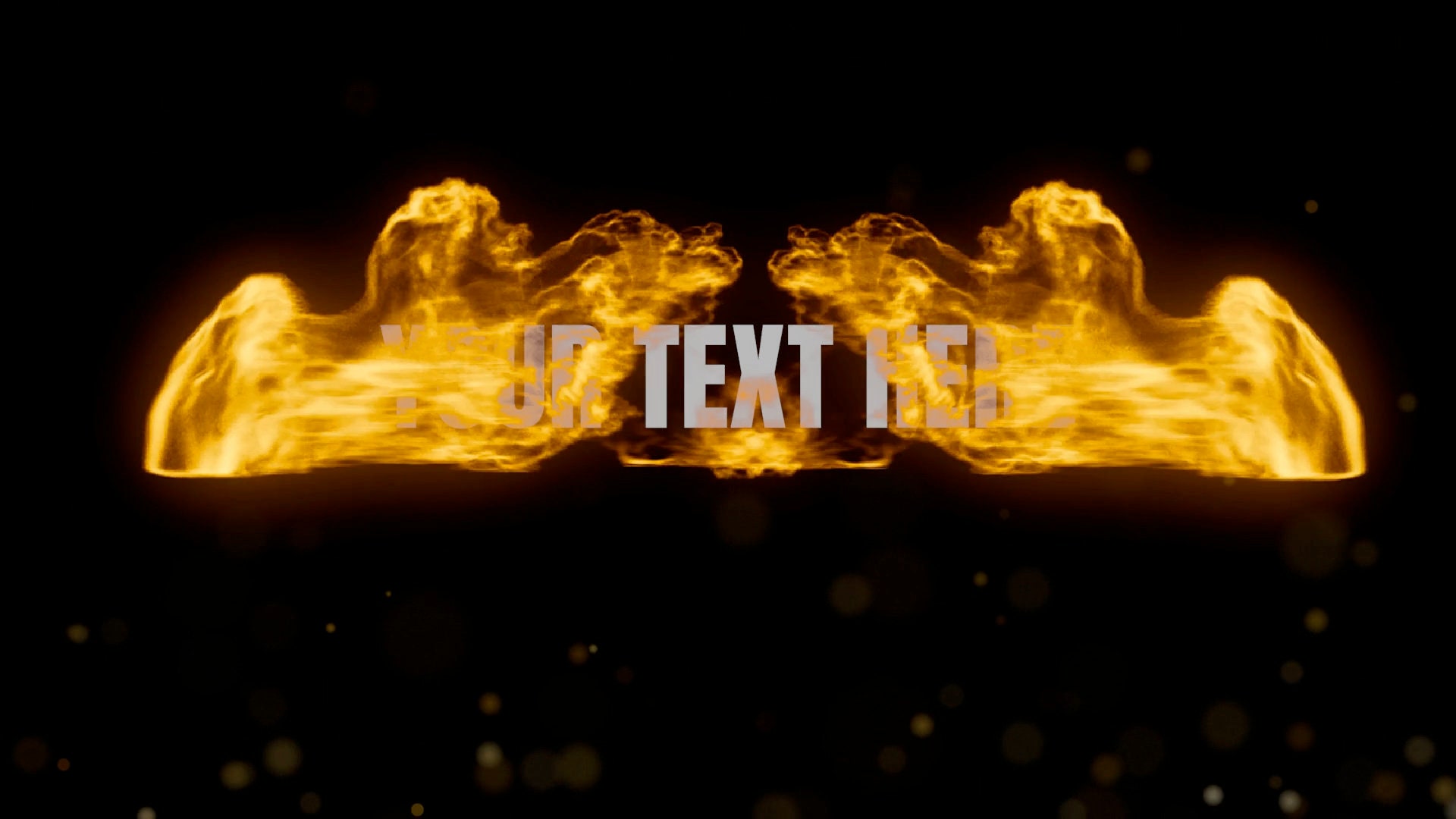 Inferno Text Reveals in the Blazing Flames of Open Fire for - Etsy