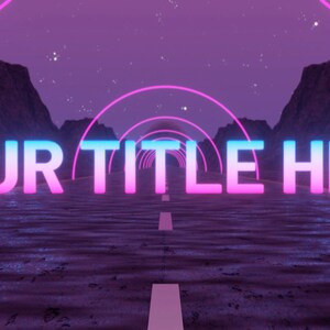 Neon Letters Animation With Logo and Text Get Back to Old School Gaming ...