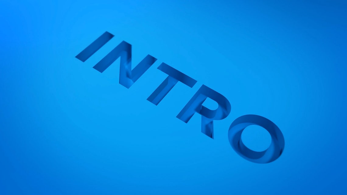 Animated 3D Sunken Text Intro With 3 Place Holders, Personalizable ...