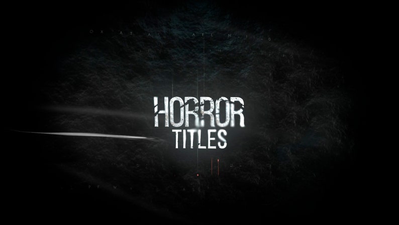 Paranormal Activity Animation Scary Titles Customizable Text, Color ...