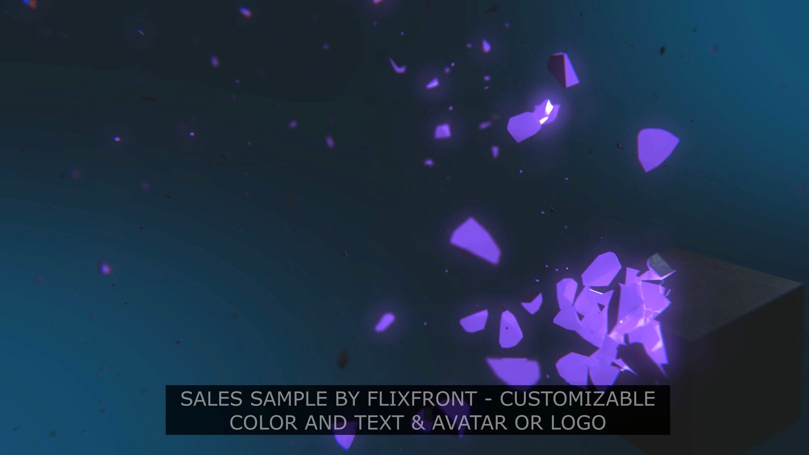 Cube Fracture Customizable Intro for Twitch starting Soon or Any Video Customize Fractures Glow ...