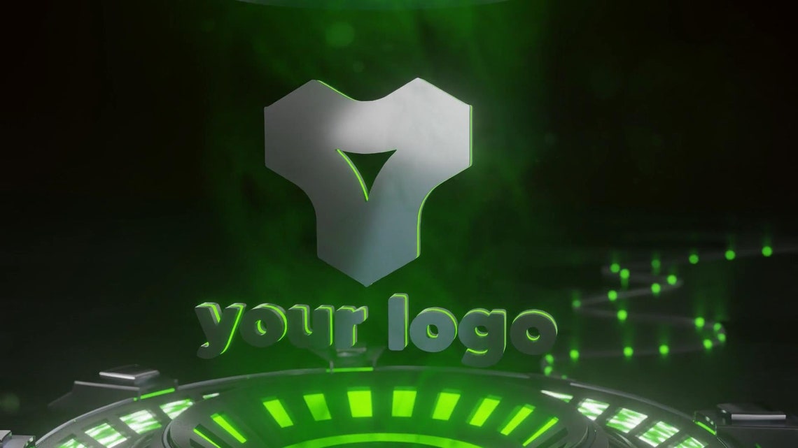 Customized Sci-fi Logo Animation: Holographic Display With Glitch ...