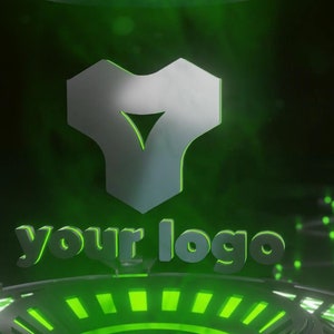 Customized Sci-fi Logo Animation: Holographic Display With Glitch ...