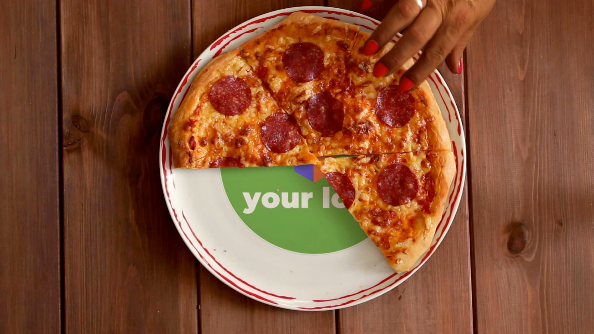 Pizza Plate Animated Logo Pizzeria Style for Your Food Video Channel ...