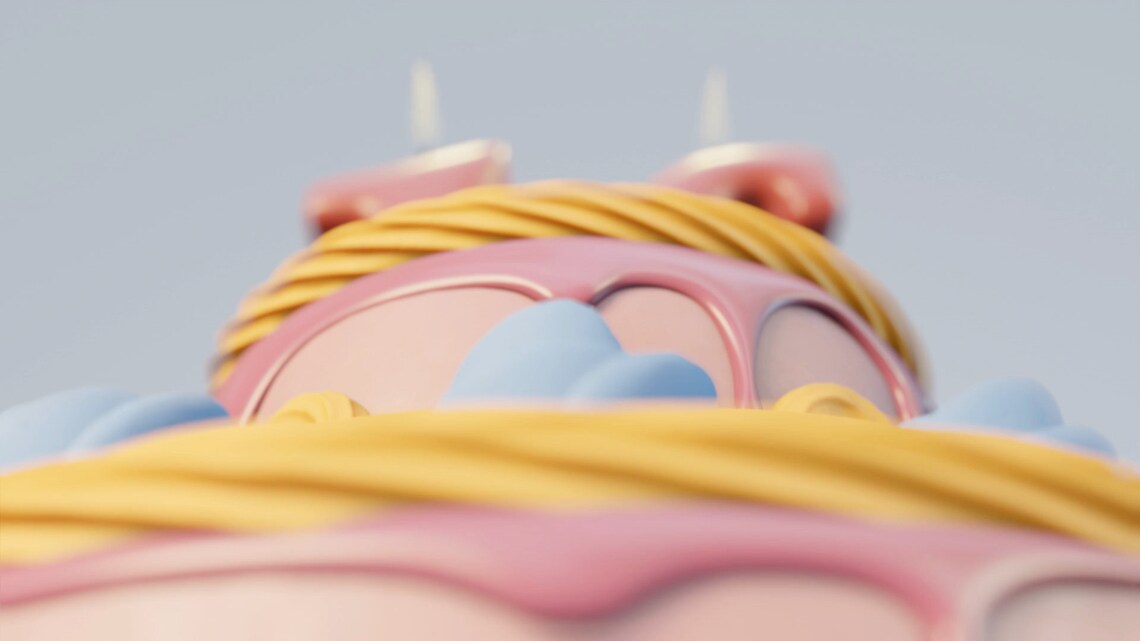 Animated Celebration Cake With Custom Colors Text Years - Etsy