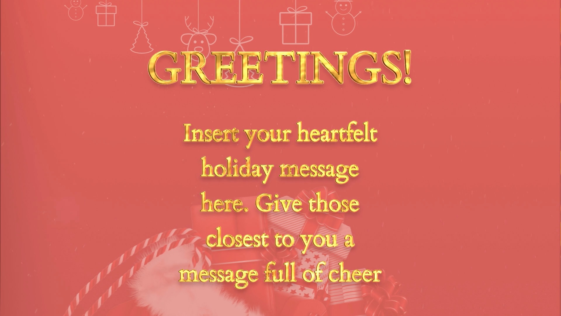 Christmas Lovely Card for Your Video or Stream Custom Message for ...