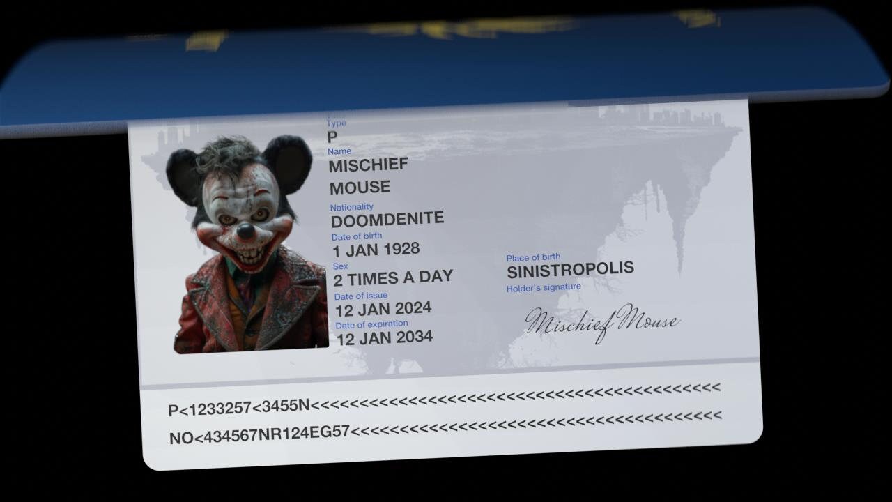 FUN ANIMATED Passport Mockup Personalized Cover and Visa Stamps ...