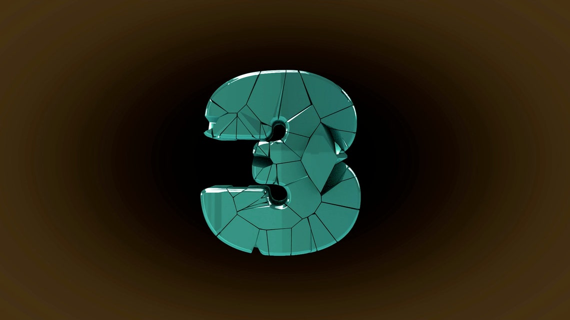 Countdown Animation With Sound Color of Numbers and Background Can Be ...