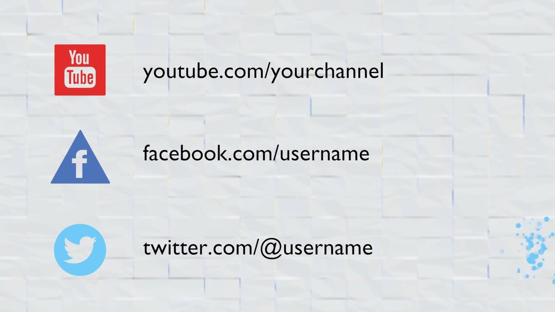 Animated Social Media Overlay: Showcase Youtube, Facebook, Twitter on ...
