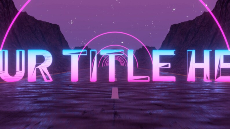 Neon Letters Animation With Logo and Text Get Back to Old School Gaming ...