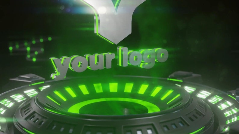 Customized Sci-fi Logo Animation: Holographic Display With Glitch ...