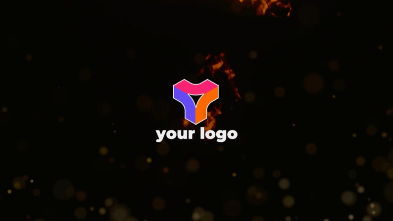 Inferno Logo Reveals in the Blazing Flames of Open Fire - for Your ...