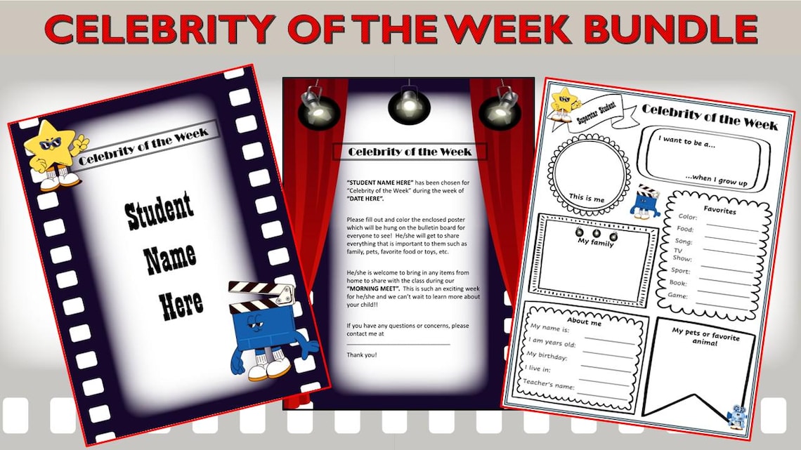 Celebrity of the Week Bundle - Etsy