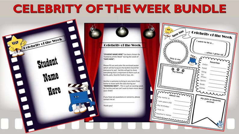 Celebrity of the Week Bundle - Etsy