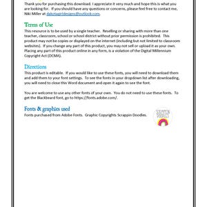 Editable - Bio Letter to Preschool Parents - Etsy
