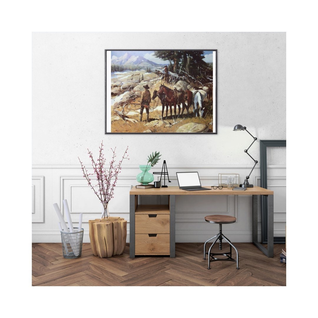 Vintage Cowboy Print, Fine Art, Western Art, Joe Ferrara Artist ...