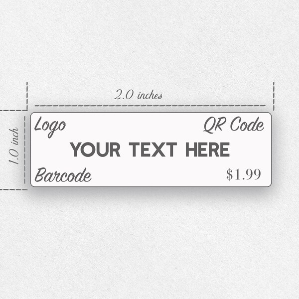 Custom 2x1 Stickers - Etsy