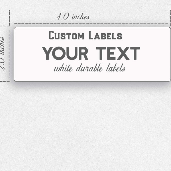 Permanent Labels - Etsy