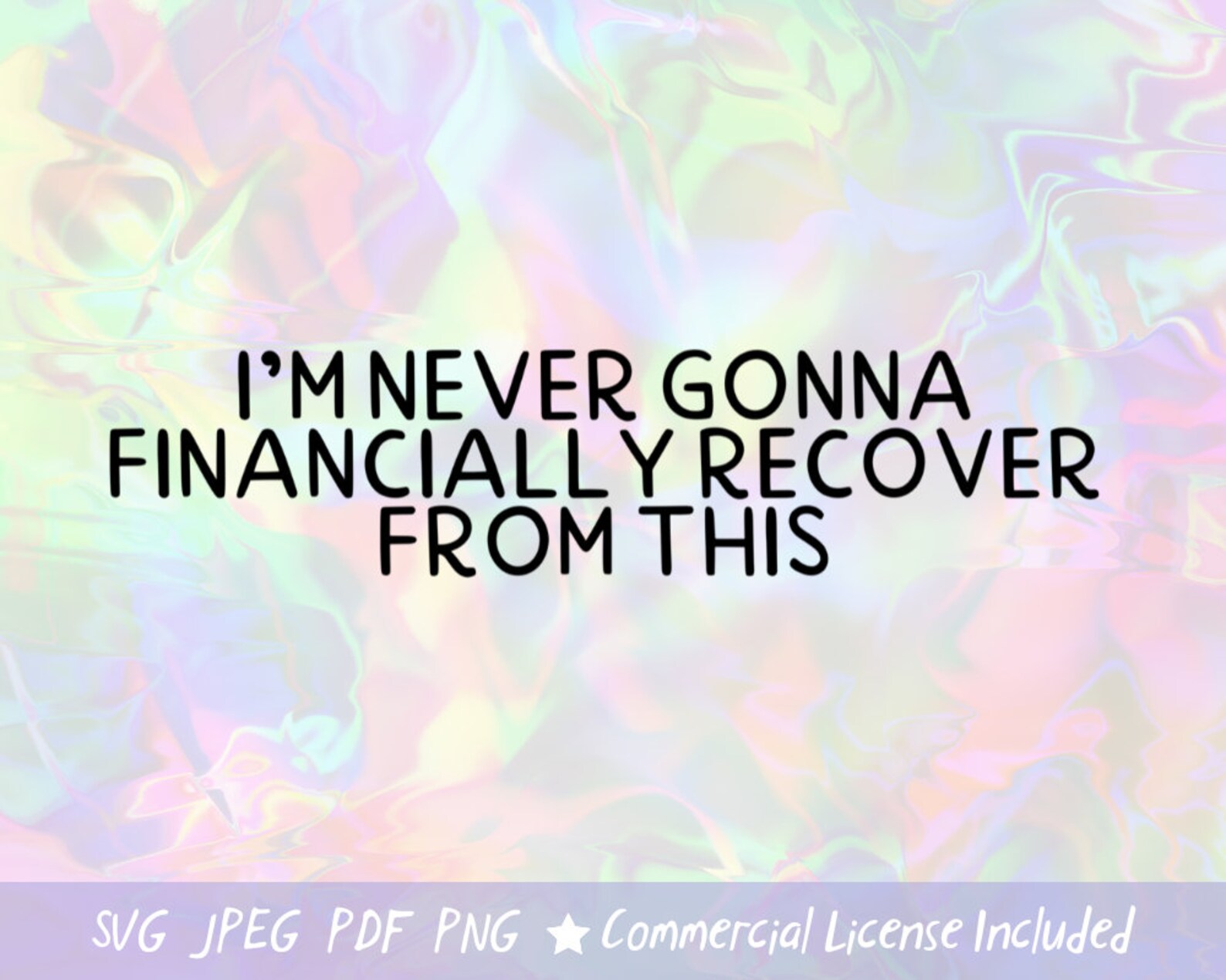 Tiger King Never Recover SVG PNG Wavy Text Tik Tok Retro - Etsy