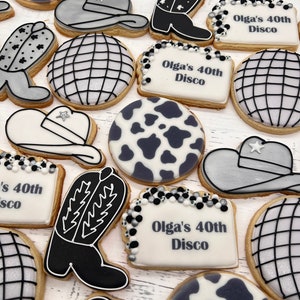 Custom Sugar Cookies Deluxe Personalized Elaborate Design Last Rodeo ...