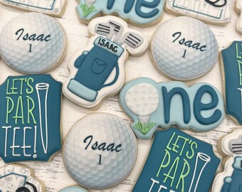 Hole in One First Birthday Golf Cookies - Etsy