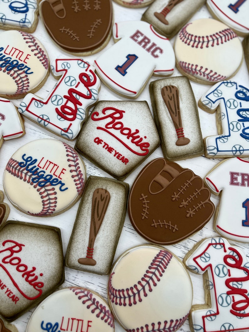 Custom Sugar Cookies Ultra Deluxe Little Slugger Baseball - Etsy
