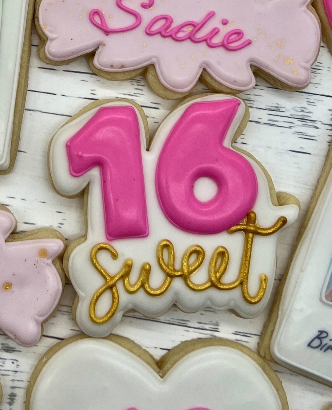 Custom Cookie Cutter Number Sweet 16 Sixteen Sixteenth Birthday Digit ...