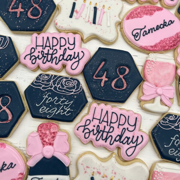 60th Birthday Cookies - Etsy