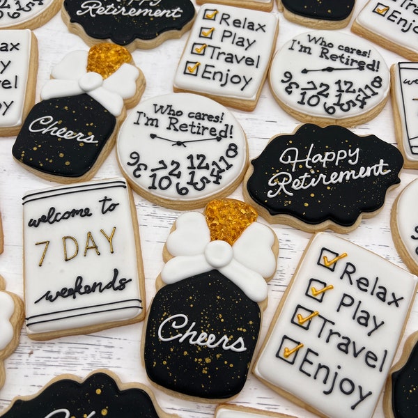 Retirement Cookies - Etsy