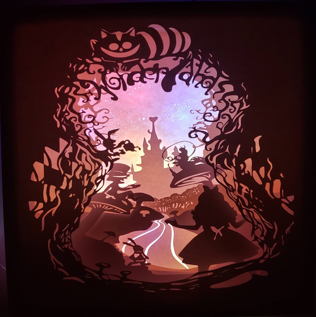 Lights Included 8.5x8.5 Alice Shadow Box finished Physical - Etsy