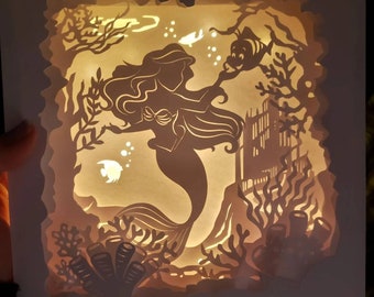 Little Mermaid Shadow Box - Etsy