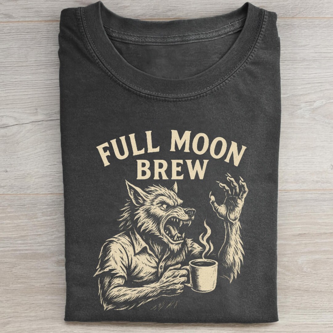 Full Moon Brew T-shirt - Etsy