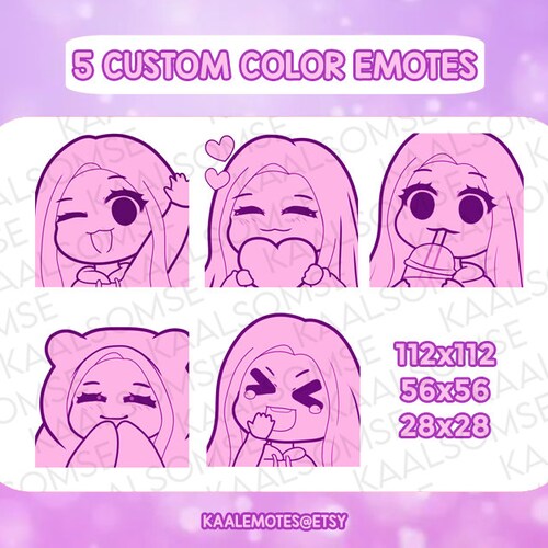 Custom Twitch Emotes - Etsy