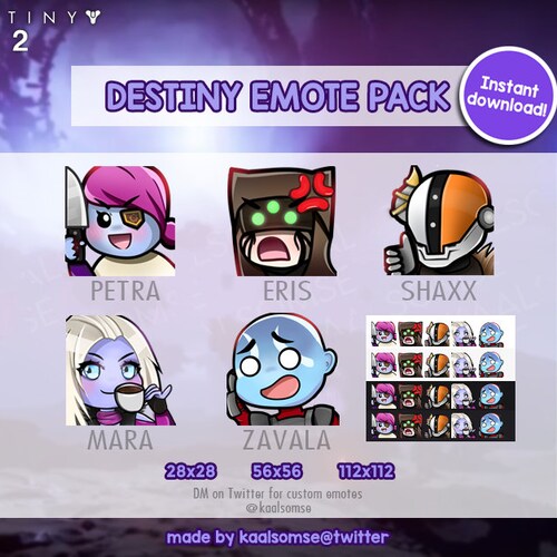 Destiny 2 Emotes Witch Queen 3 Emote Pack for Twitch Discord - Etsy