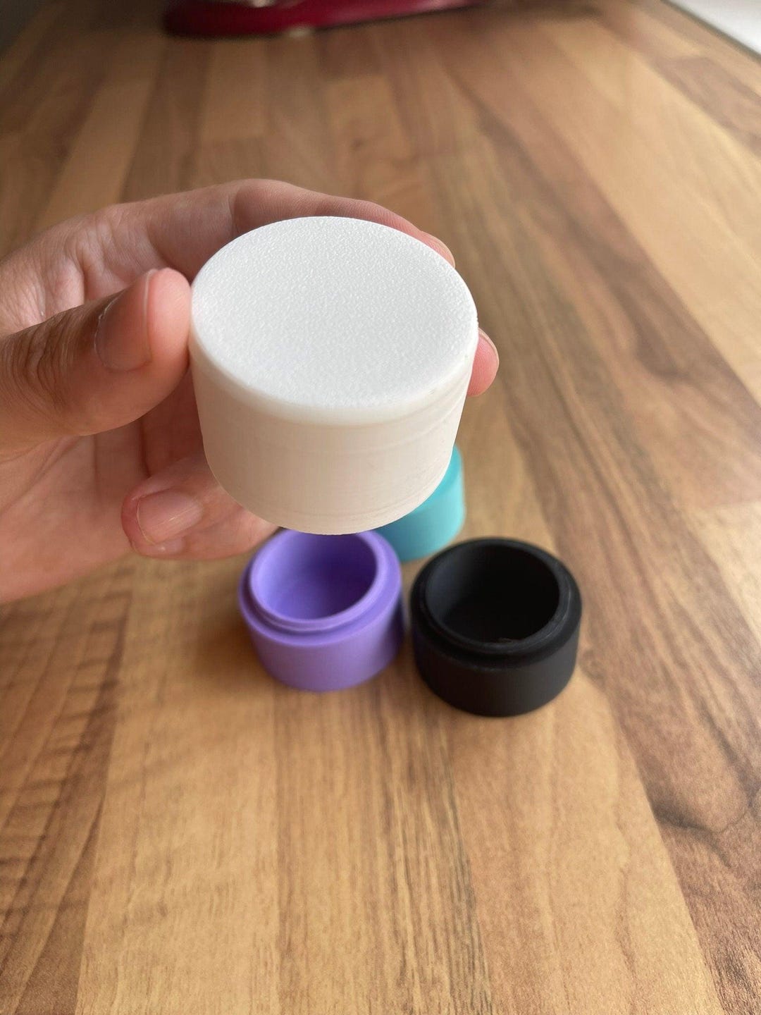 Modular Pill Box | Round & Stackable | Custom Colors | 7-day Medication ...