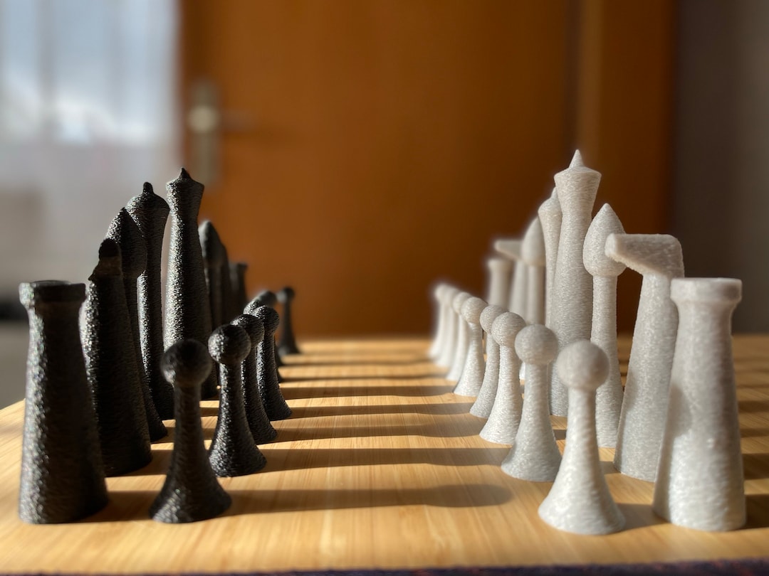 Exclusive 3d-printed Herman Ohme Chess Set: Unique, Modern Design – the ...
