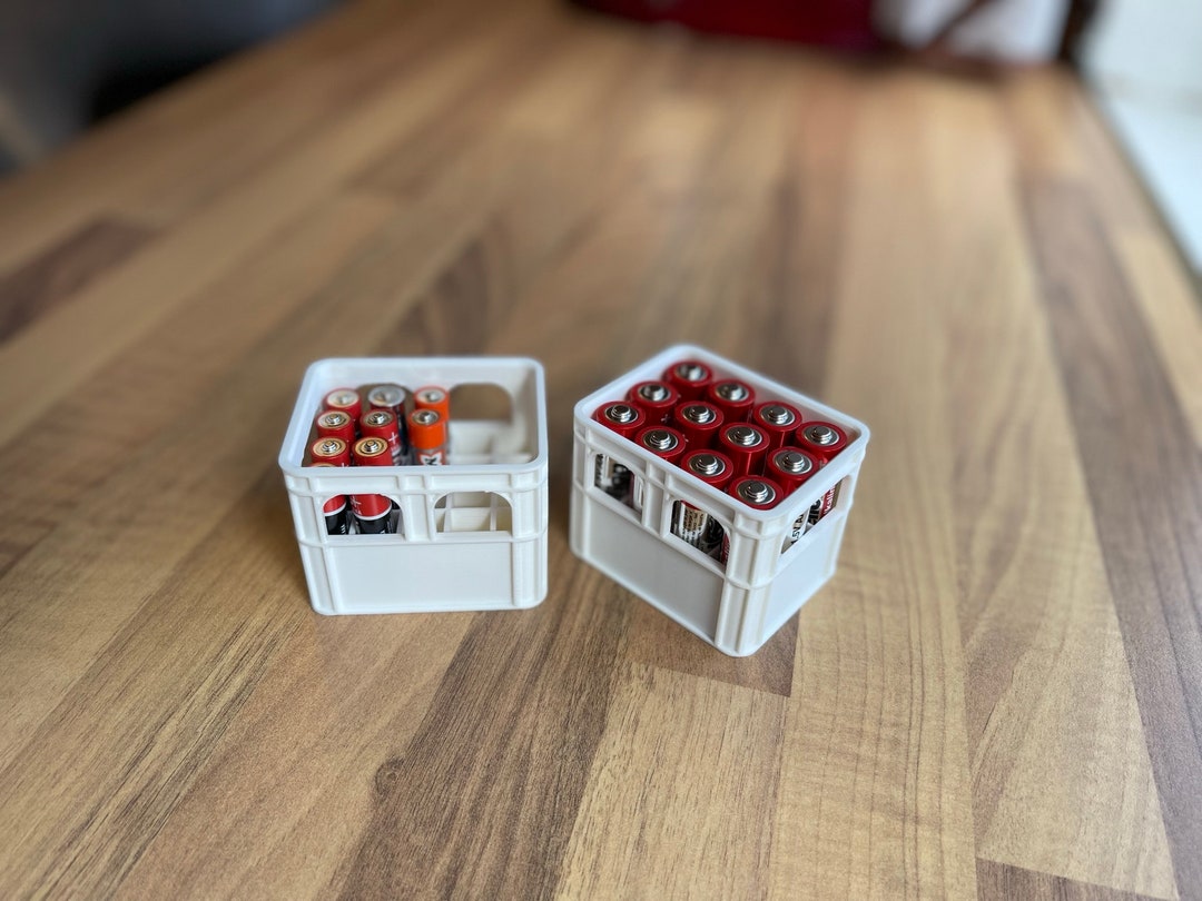 3D Printed Battery Organizer Practical Storage Perfect Gift Battery Box ...