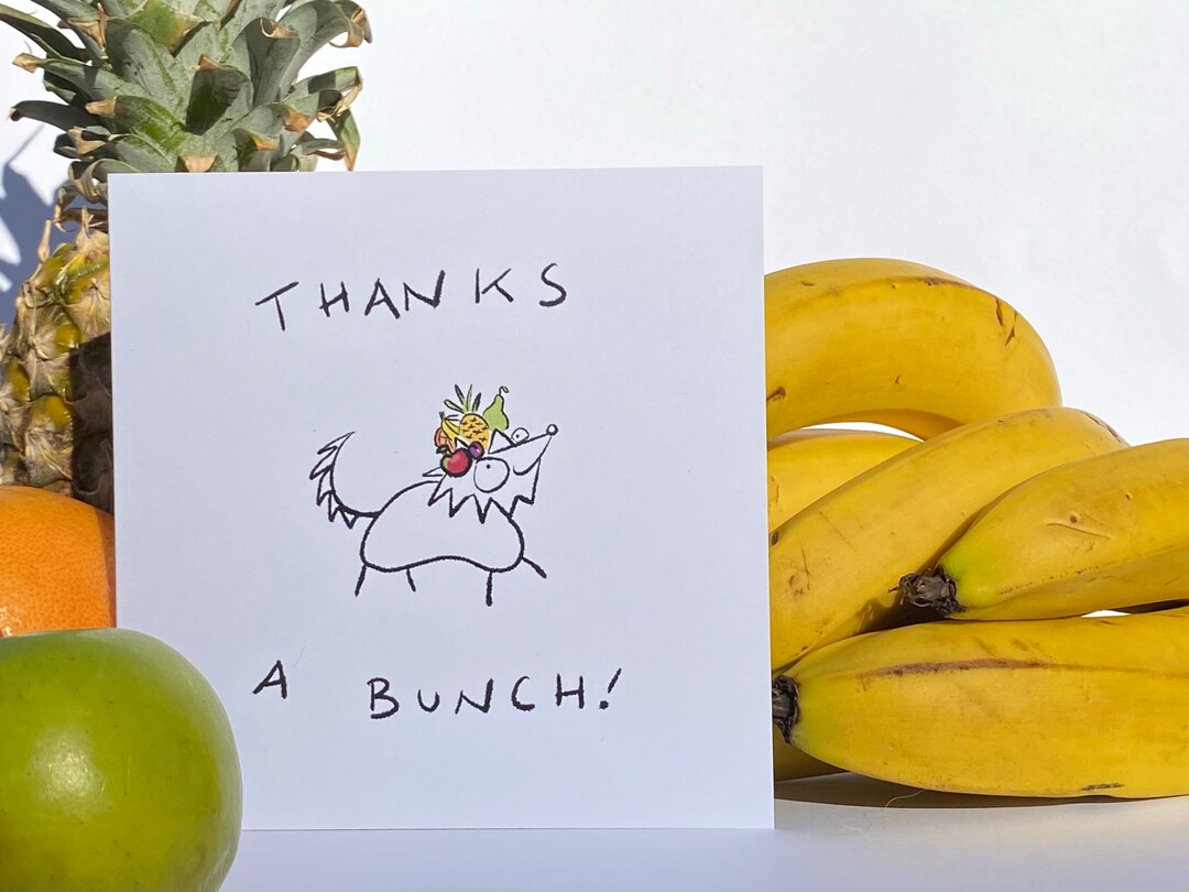 Thanks a Bunch - Thank You Card - Etsy