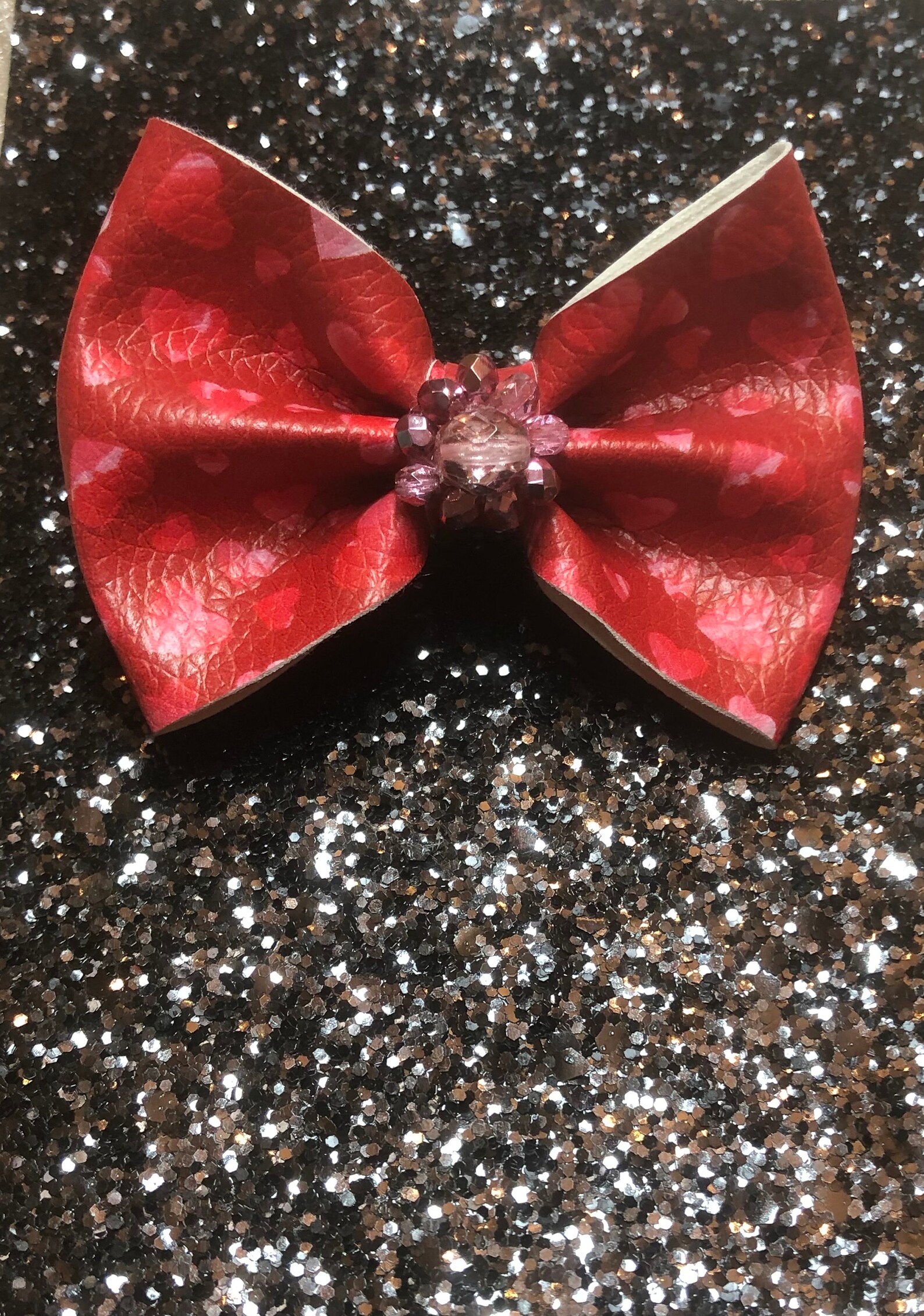 Faux Leather Bows - Etsy