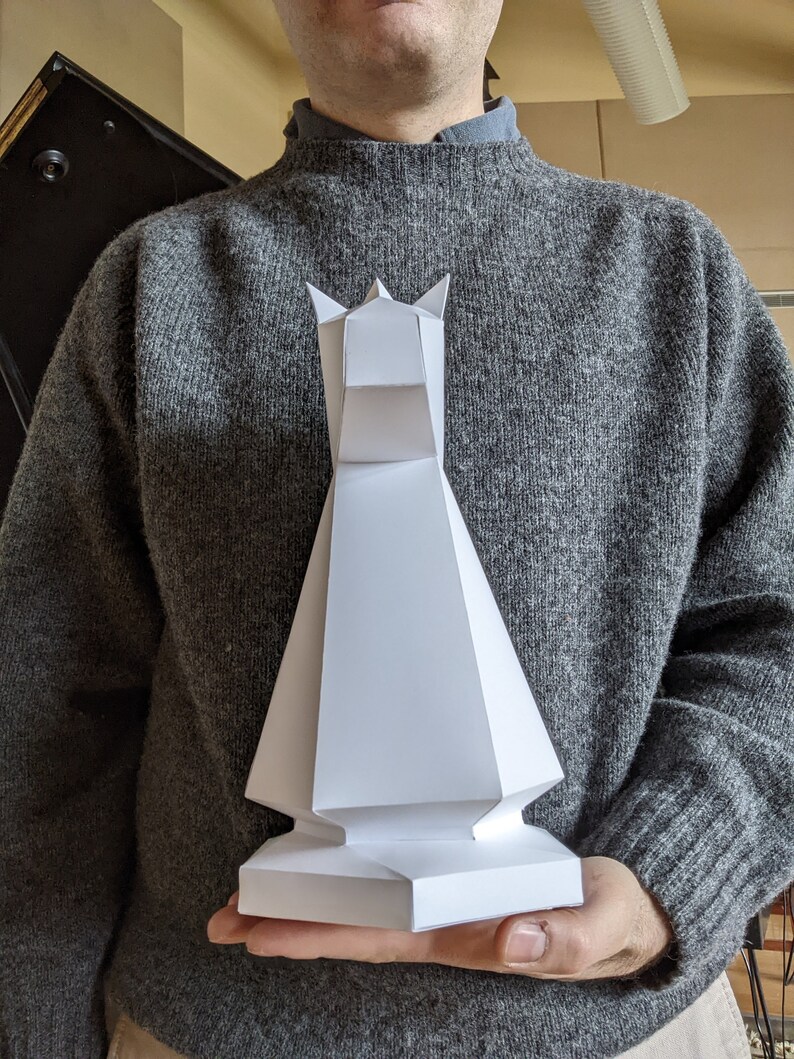 Model Knight Chess Piece Papercraft Plans - Etsy Canada