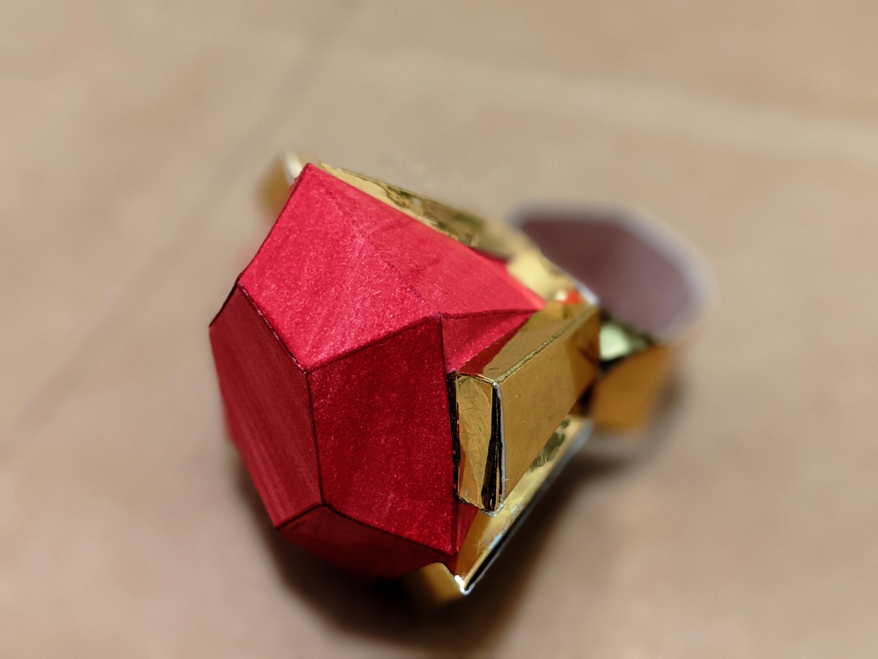 Gemstone Ring Papercraft Plans, DIY Jewelry, Prom/wedding/engagement ...