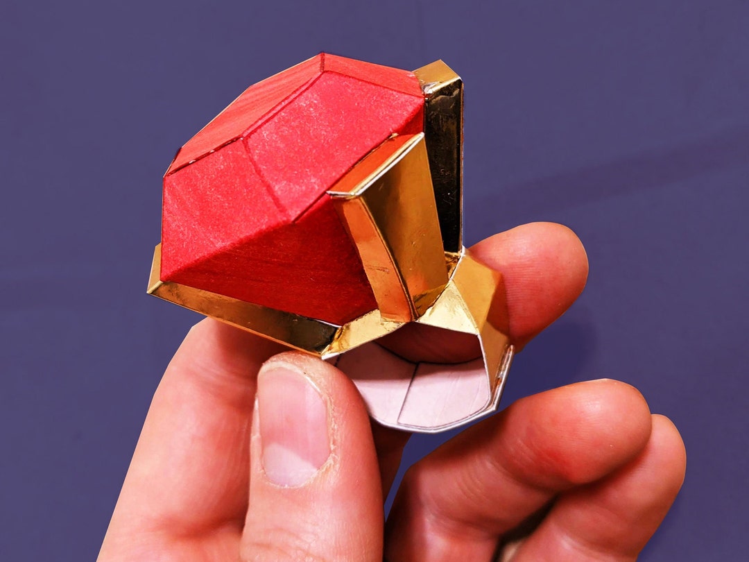Gemstone Ring Papercraft Plans, DIY Jewelry, Prom/wedding/engagement ...