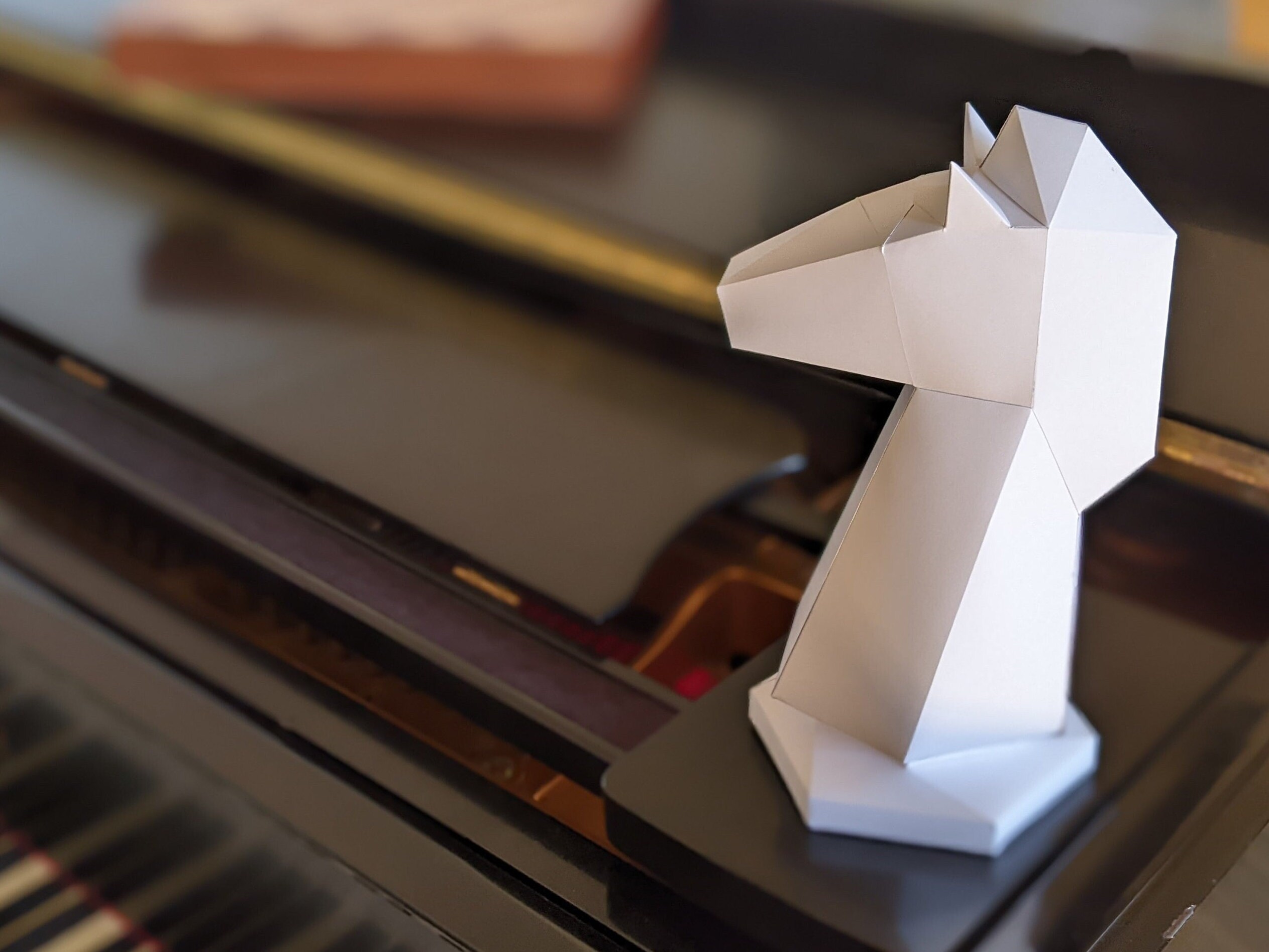 Model Knight Chess Piece Papercraft Plans - Etsy