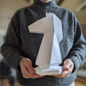 Model Knight Chess Piece Papercraft Plans - Etsy Canada