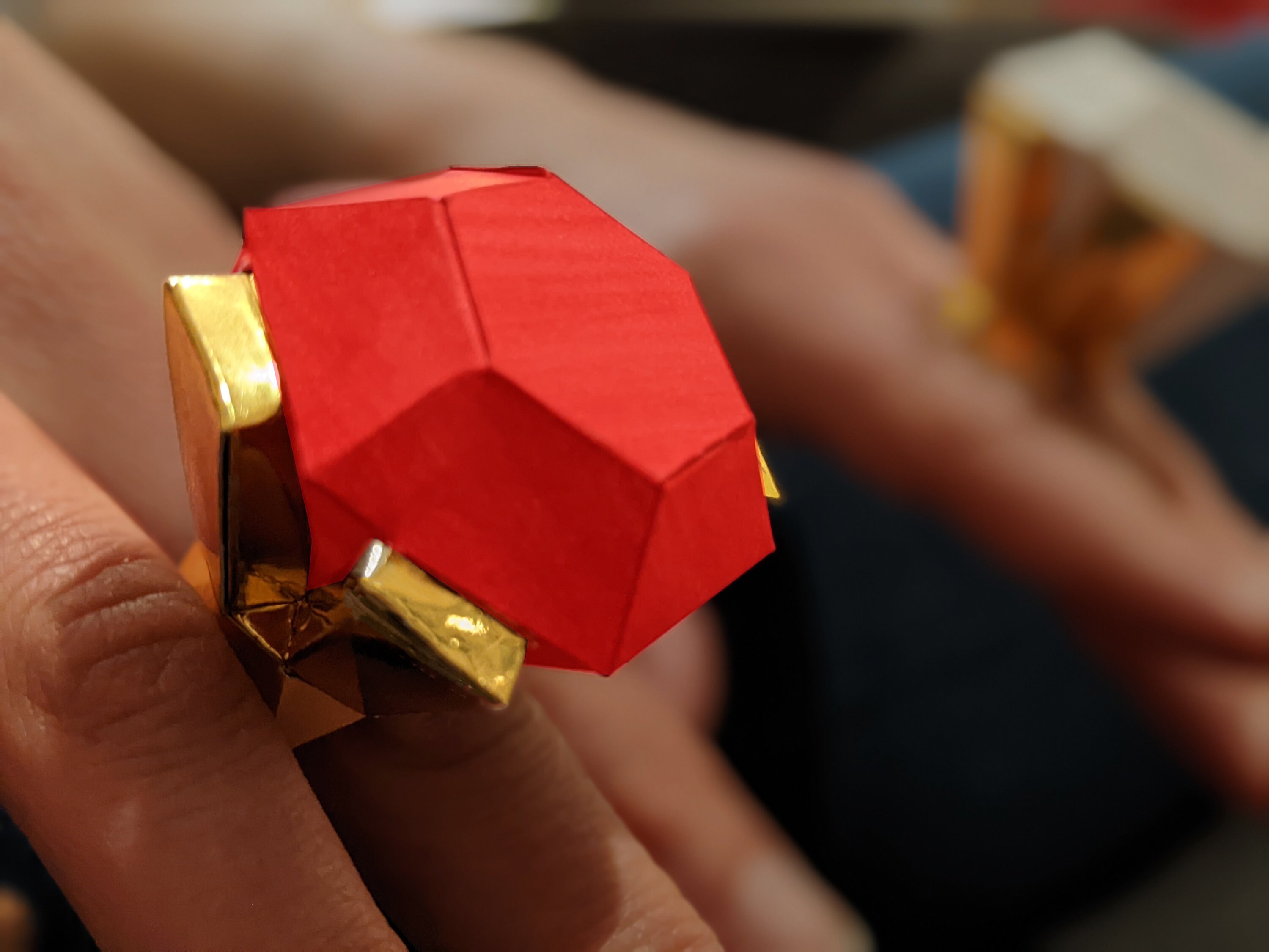 Gemstone Ring Papercraft Plans, DIY Jewelry, Prom/wedding/engagement ...