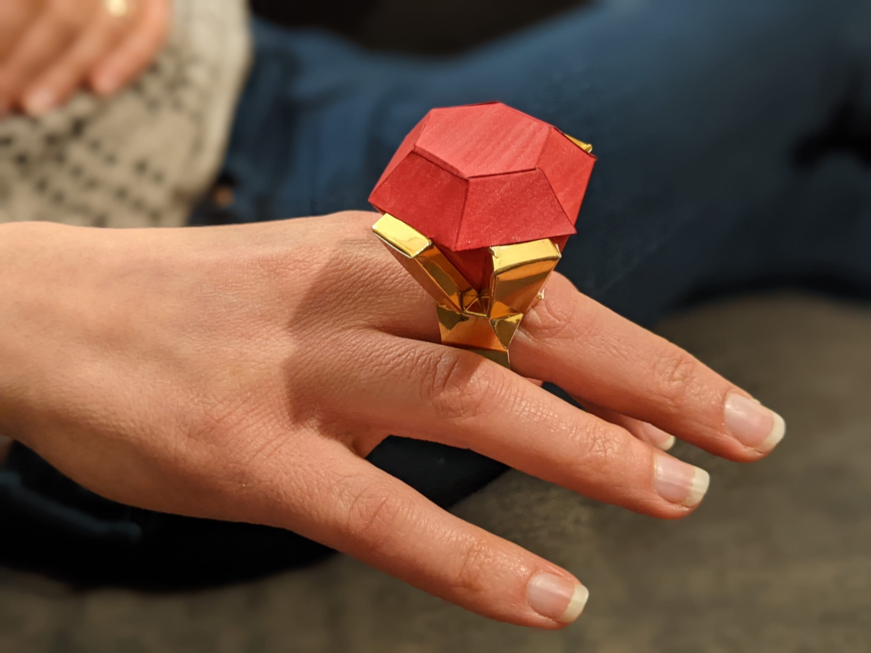 Gemstone Ring Papercraft Plans, DIY Jewelry, Prom/wedding/engagement ...