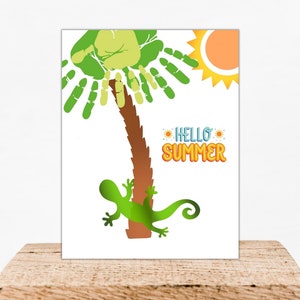 Summer Handprint Art DIY Bundle, Summer Theme Hand & Foot Print Craft ...