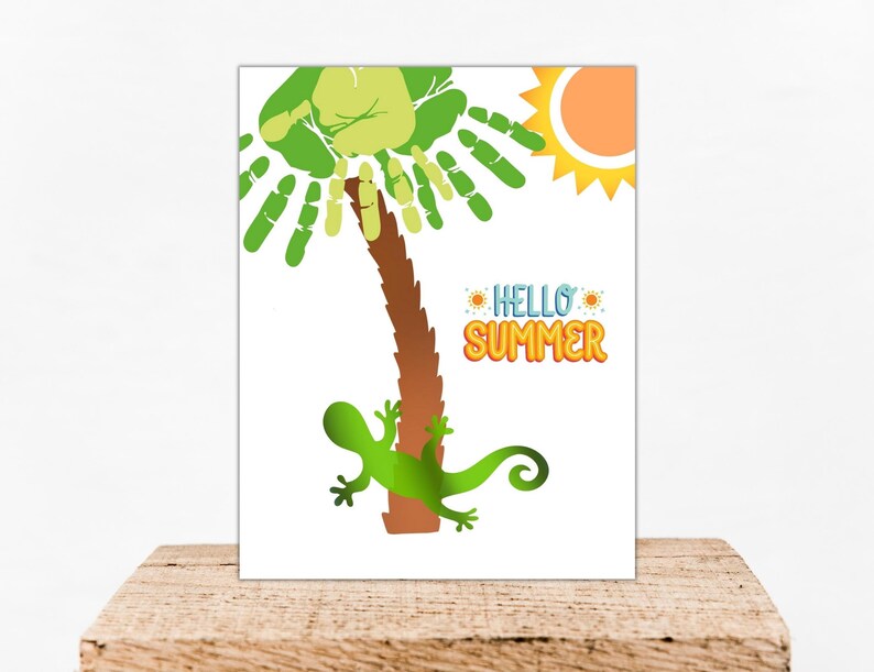 Summer Handprint Art DIY Bundle Summer Theme Hand & Foot - Etsy