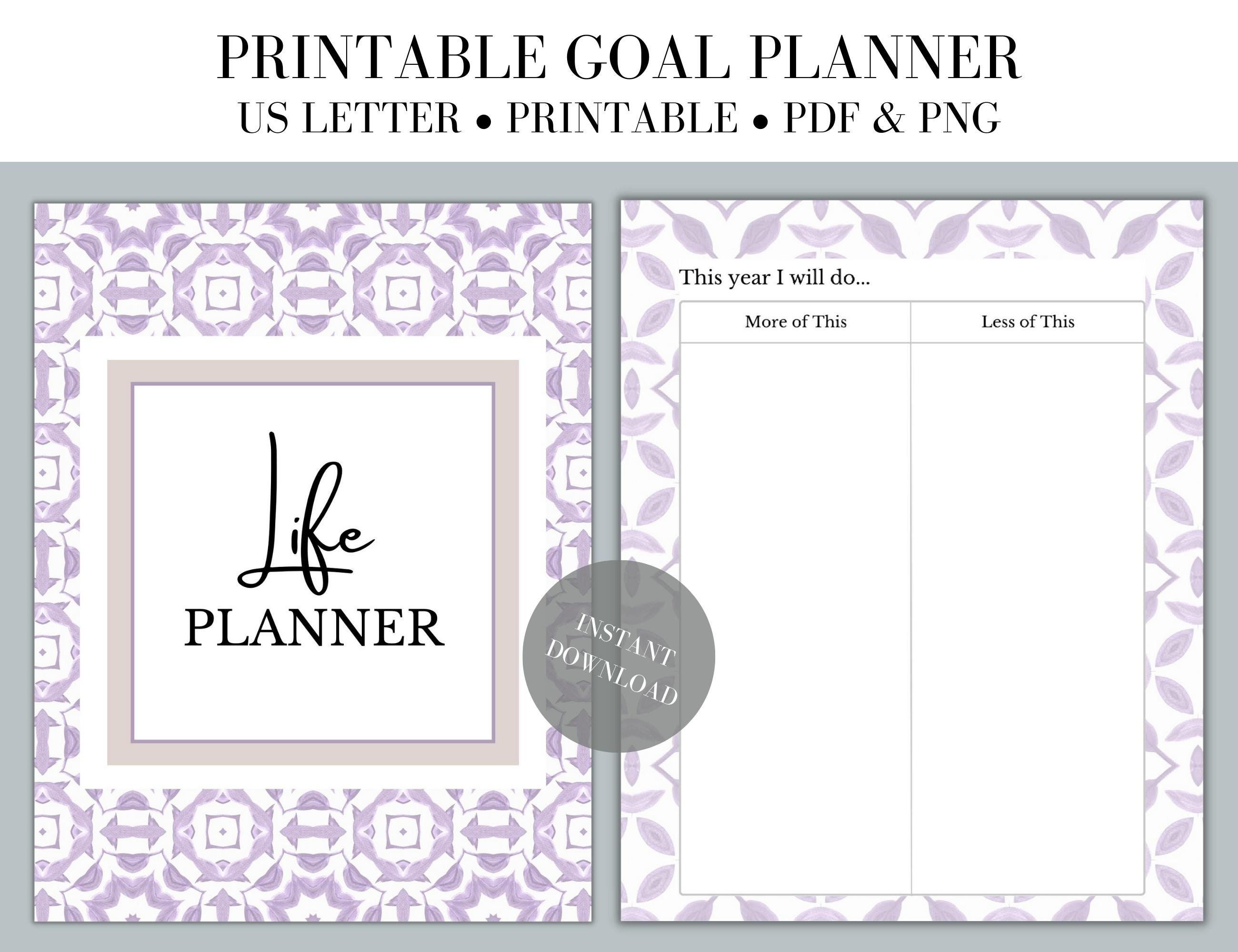 Life Planner Bundle Printable, Goal Planner, Personal Planner - Etsy