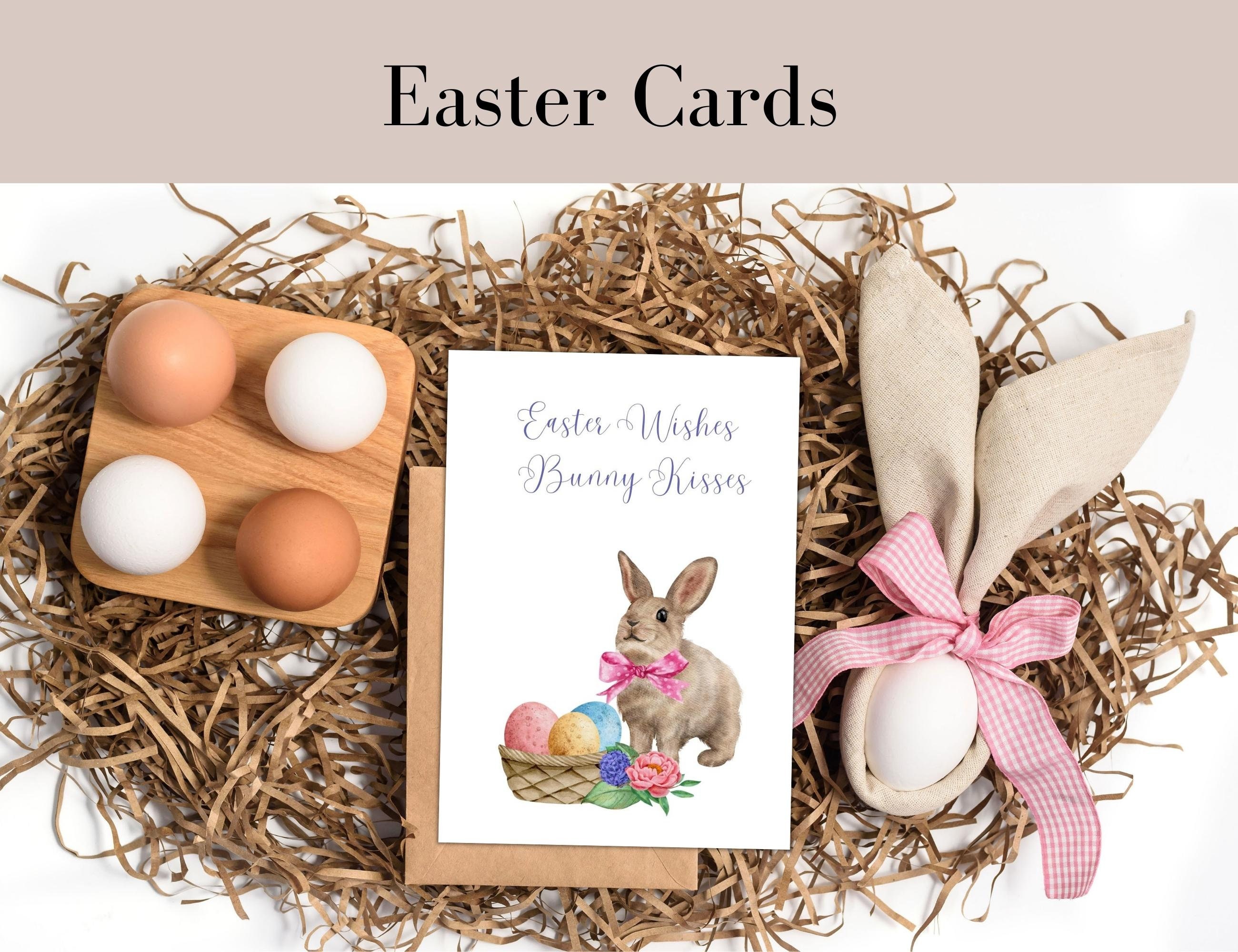 Printable Easter Cards, Set of 4 Printable - Etsy